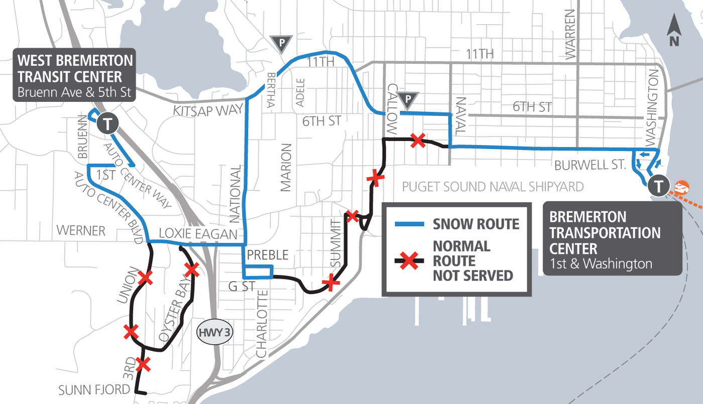 #220 - Sunn Fjord - Snow Route | Kitsap Transit